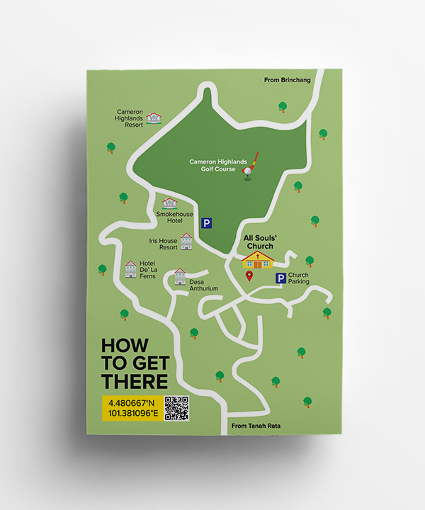 All Souls Church Map, Cameron Highlands » lianne.my